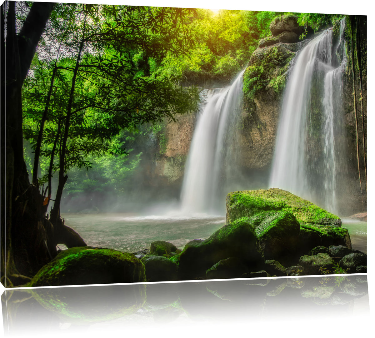 Wasserfall, Leinwandbild— Pixxprint.de